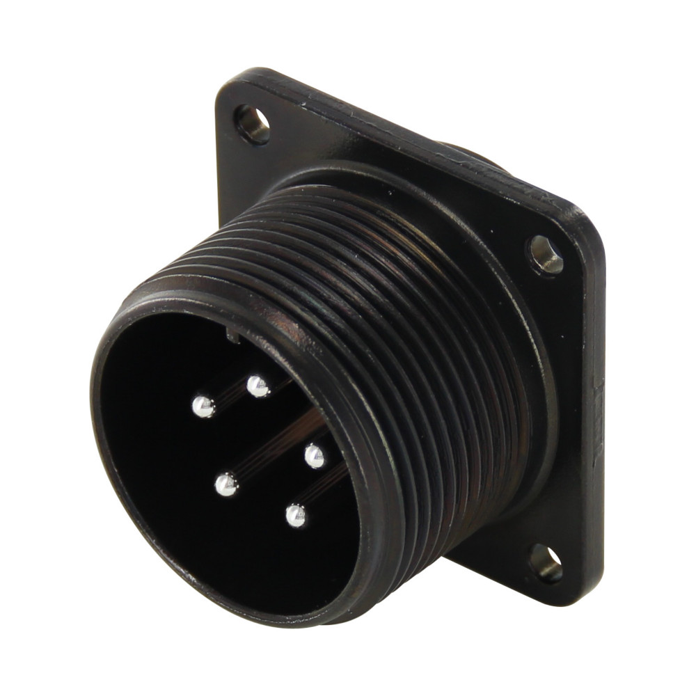 NCS-163-PM-CH | NCS Series Round Metal Connector (Plug/Adapter ...