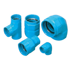 PC Core Fittings, for Lined Steel Pipe Connection, Unequal Diameter Tee ...